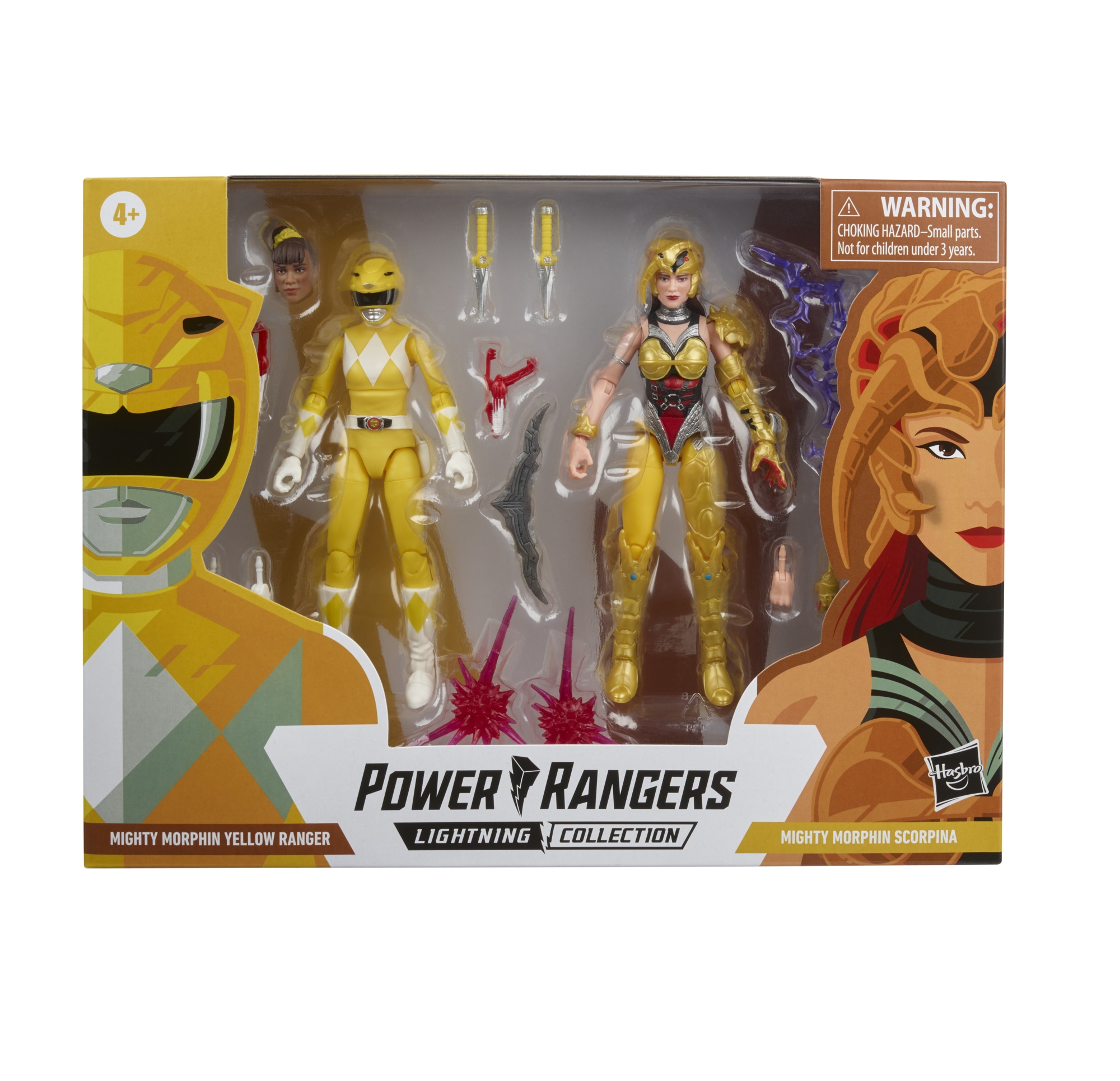 Power Rangers Lightning Collection Mighty Morphin Yellow Ranger Vs ...