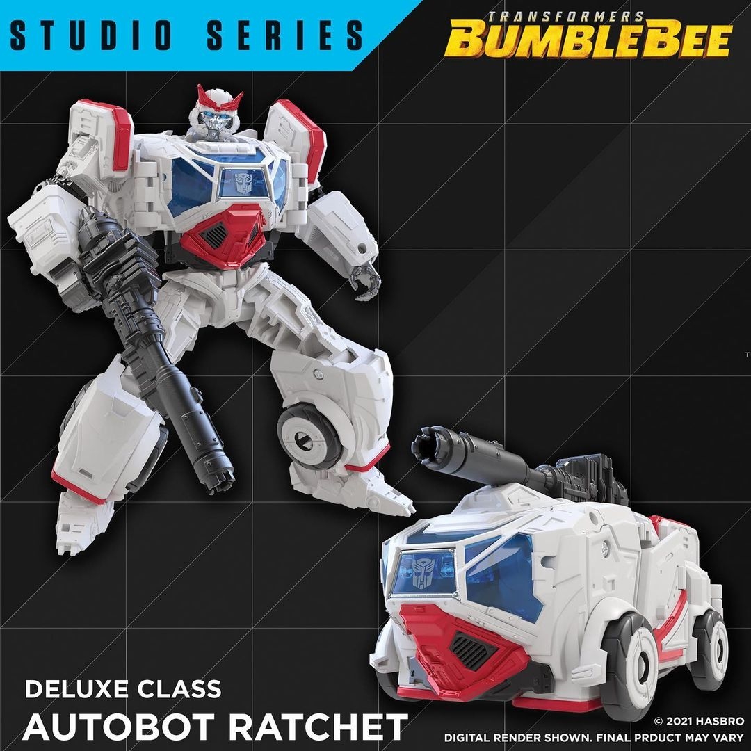 Transformers Studio Series Deluxe Ratchet Bumblebee Movie Action Figure ...