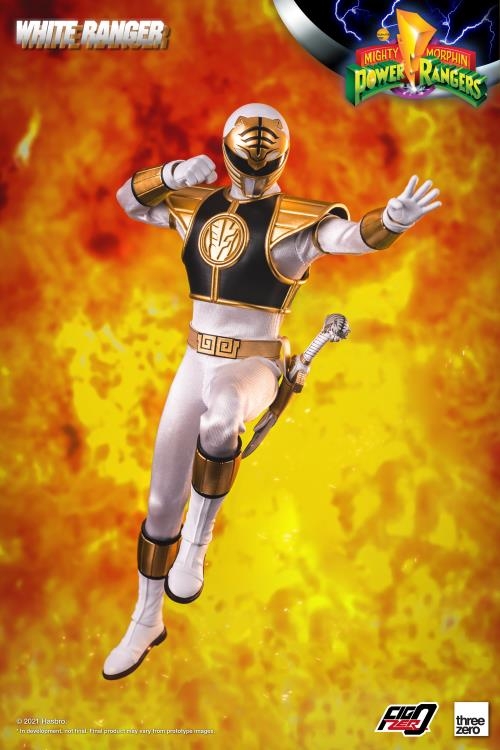 Mighty Morphin Power Rangers FigZero White Ranger 1/6 Scale Figure ...