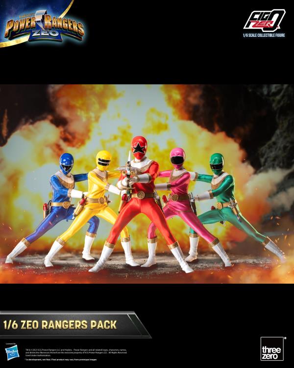 Power Rangers Zeo FigZero Zeo Rangers 1/6 Scale 5 Pack – Kapow Toys
