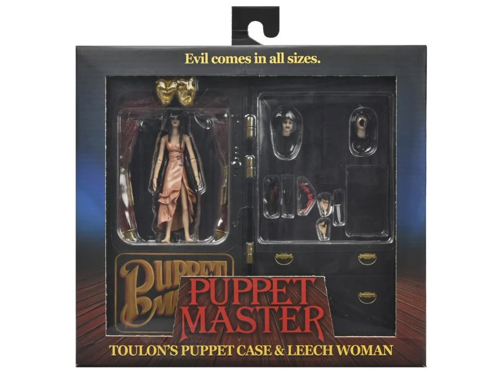 NECA Puppet Master Leech Woman and Toulon’s Puppet Case Set – Kapow Toys