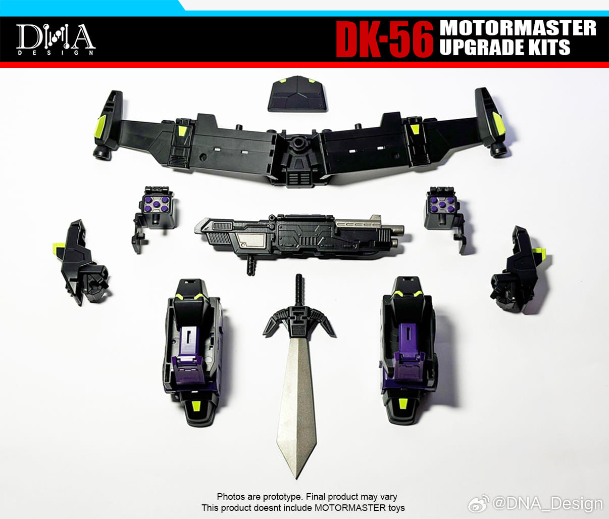 DNA Design DK-56 Upgrade Kit ( Motormaster ) – Kapow Toys