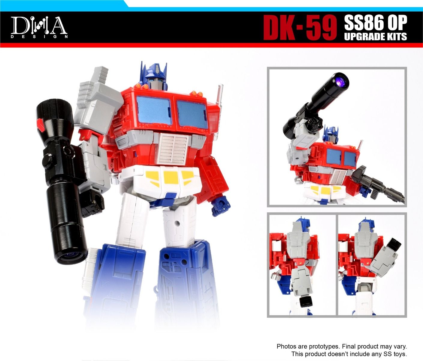 DNA Design DK-59 Studio Series 86 Optimus Prime Upgrade Kit – Kapow Toys