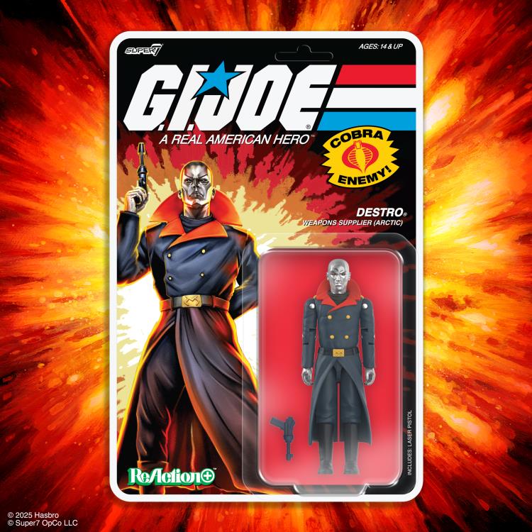 Super7 G.I. Joe ReAction+ Destro ( Movie ) Action Figure – Kapow Toys