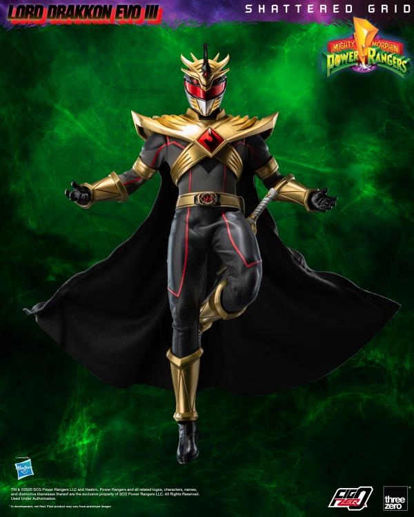 Threezero FigZero Power Rangers Shattered Grid Lord Drakkon Evo III ...