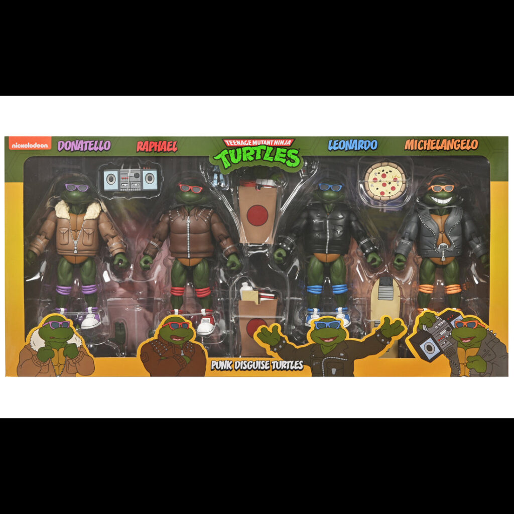 NECA Haulathon Teenage Mutant Ninja Turtles Punk Turtles 4 Pack – Kapow ...