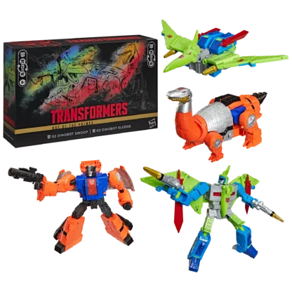 Transformers Age of the Primes G2 Dinobots Swoop and Sludge – Kapow Toys